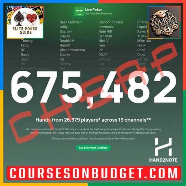 Hand2Note Live Poker Database - Courses On Budget