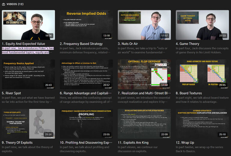 Solve For Why BACK TO BASICS: Foundational Poker Strategy Topics with ...